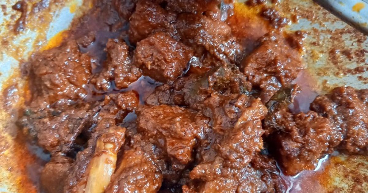 Resep rendang daging sapi bumbu racik indofood rumahan enak dan mudah ...