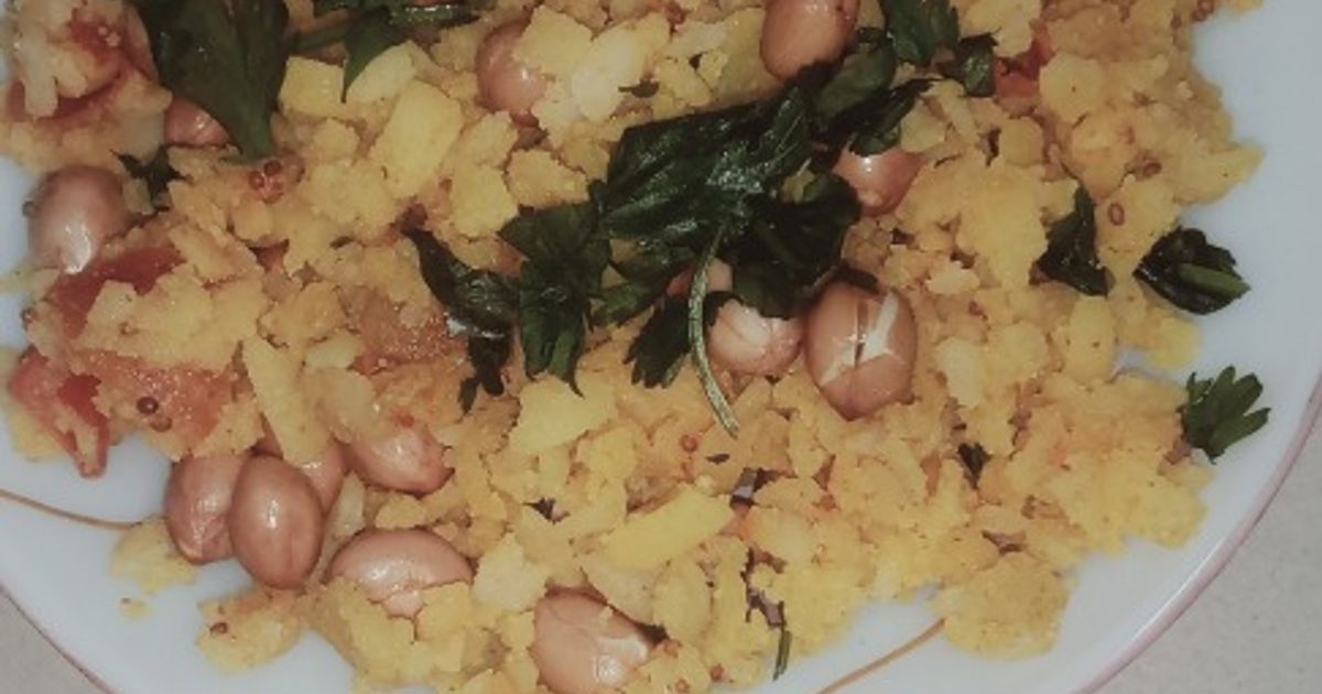 मसाला पोहा (Masala Poha Recipe In Hindi) रेसिपी बनाने की विधि in Hindi ...