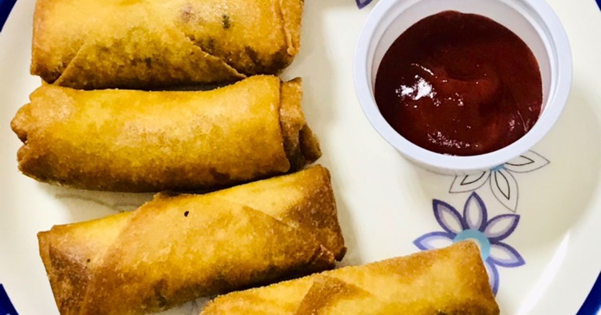 Veg Spring Rolls Recipe by DROOLSOME MORSEL BY AFREEN WASEEM - Cookpad