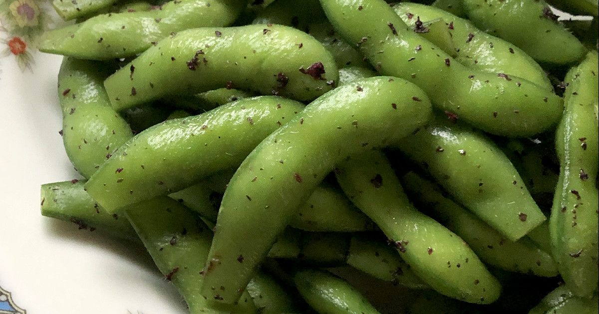 Frozen Edamame With Yukari Seasoning Recipe By Hokurochan