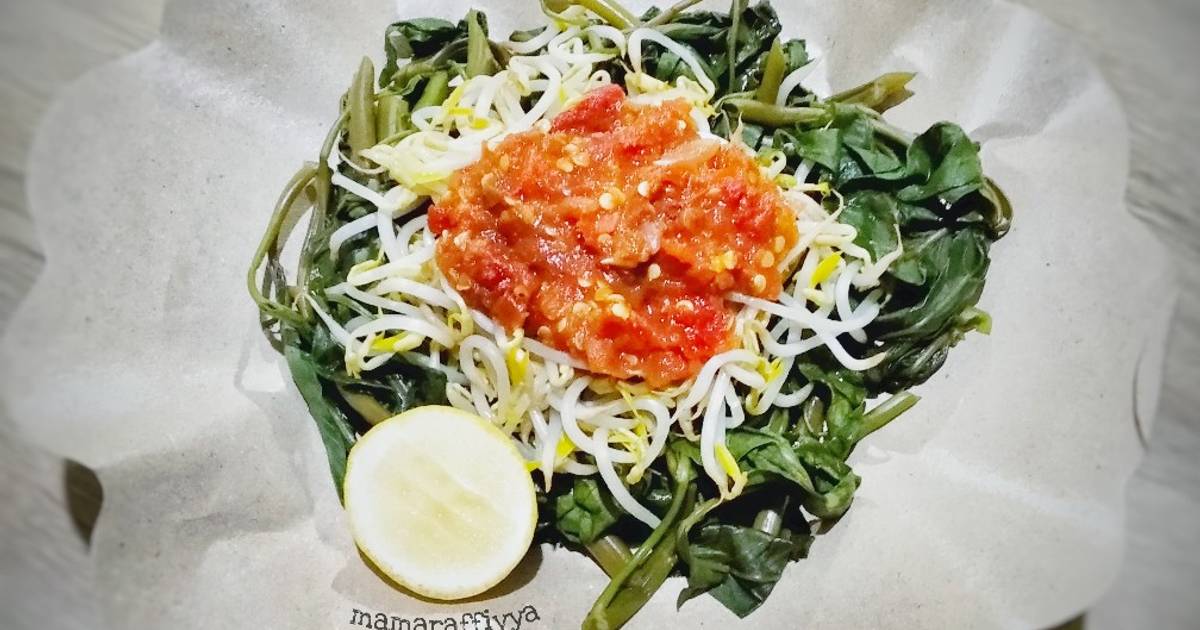 Resep #Resep3 (Plecing kangkung) oleh Mamaraffiyya - Cookpad