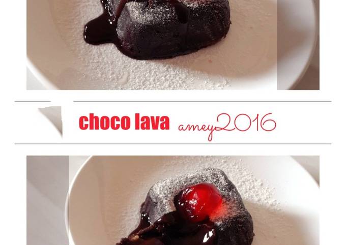 Resep Choco lava no mikser n oven,,simple dan enak oleh amei - Cookpad