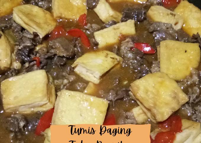 Resep Tumis Daging Tahu Paprika oleh baha.giah - Cookpad