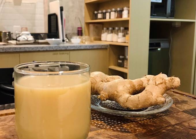 Resep Wedang jahe susu oleh dewialwie - Cookpad