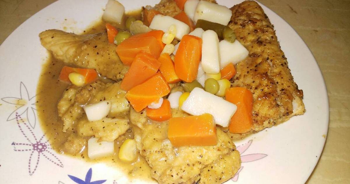 Mero con vegetales en jugo de limón y pimienta Receta de Maritza Martes ...