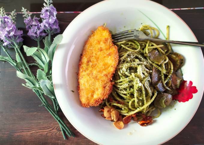 Resep Spaghetti crispy chicken oleh amanda L - Cookpad