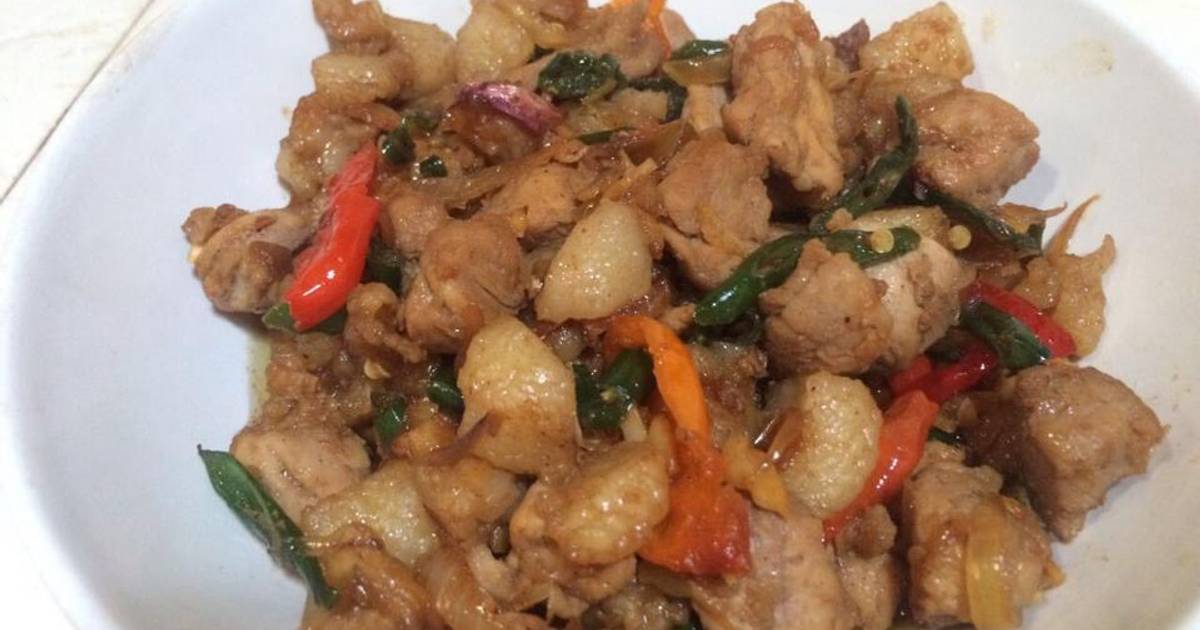 Resep Oseng Babi Bawang Cabe Hijau oleh Geraldine Artha - Cookpad