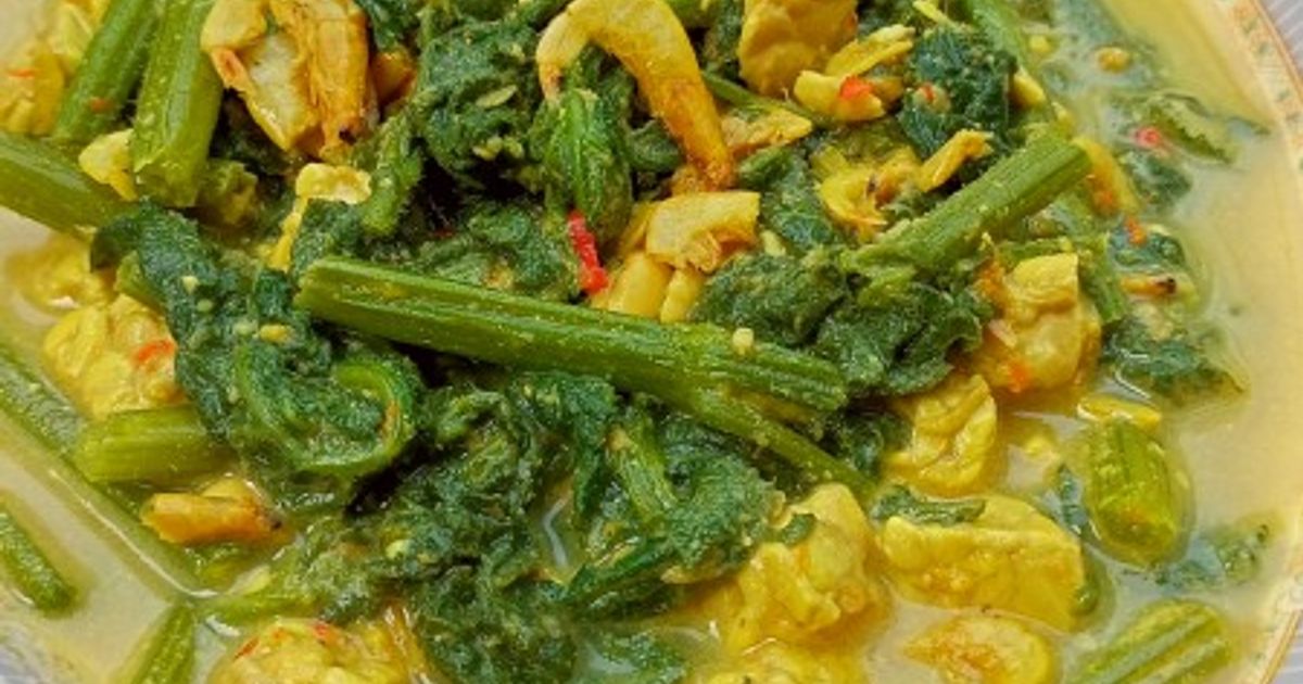 Resep Gulai Pucuk Labu oleh Kirana Zaqueena - Cookpad