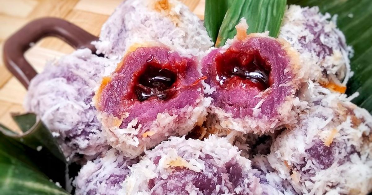 Resep klepon ubi jalar mix tapioka rumahan enak dan mudah - Cookpad