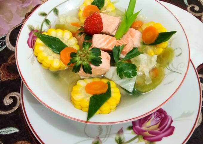 Resep Sup salmon oleh Bunda Queenza - Cookpad
