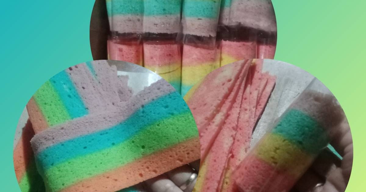 336 resep kue bolu gulung rainbow enak dan mudah - Cookpad