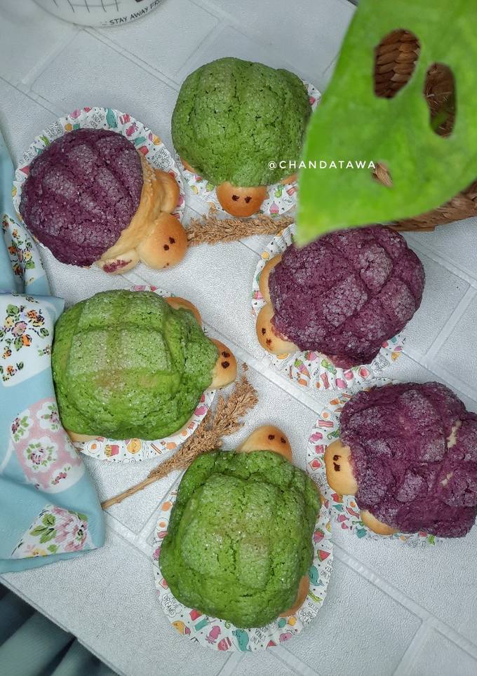 Resep Roti Manis Bentuk Kura-Kura (Turtle Conchas Bread) oleh ...