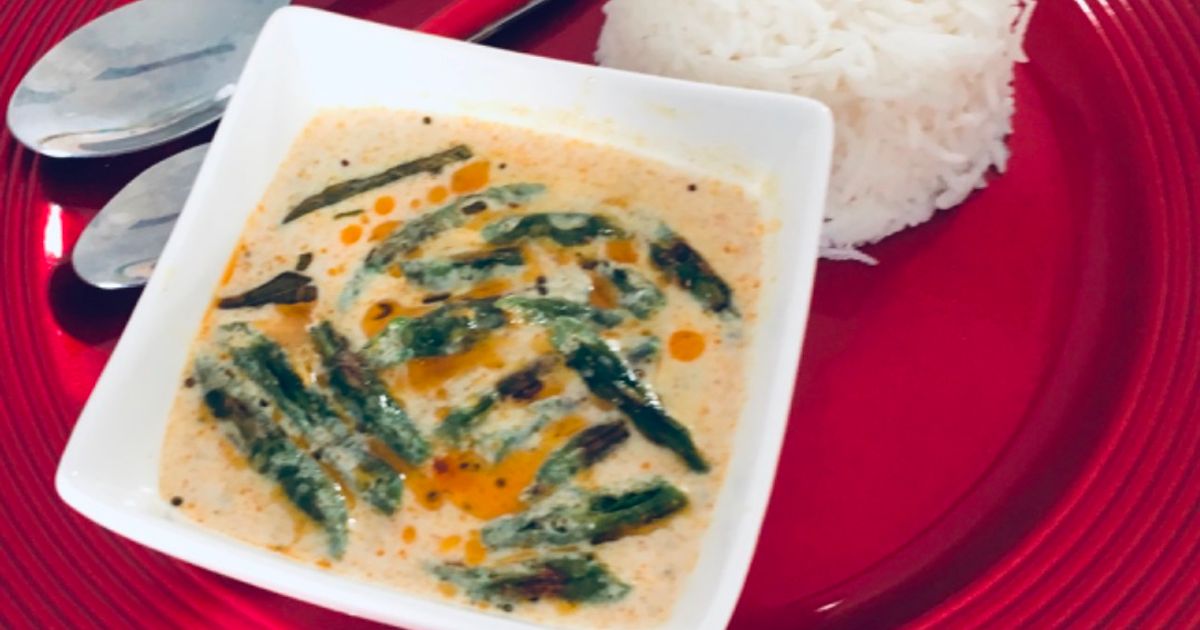 Beens In Kachimoru (Kerala Style Spiced Yogurt Curry Recipe by ...