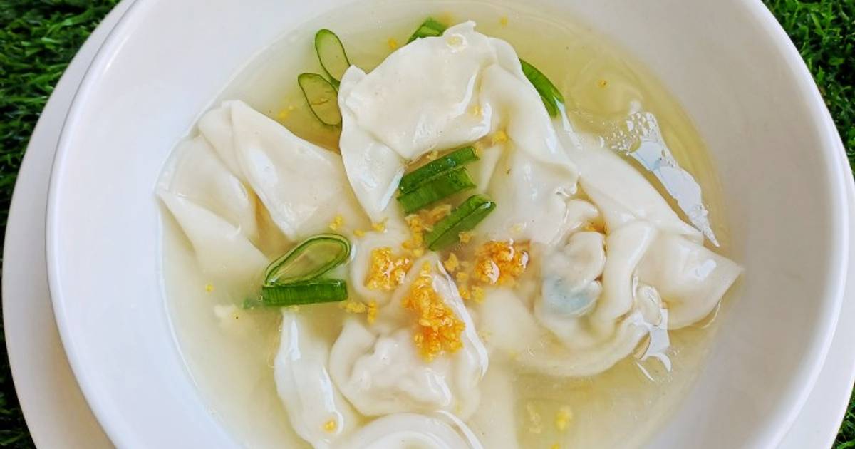 Resep Pangsit Kuah Isi Ayam Udang oleh Amy Astika - Cookpad