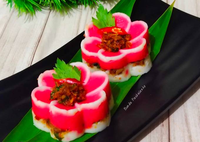 Resep 🇮🇩 Talam Ebi Merah Putih Khas Pontianak (Gandus) 🇮🇩 oleh Bunda ...