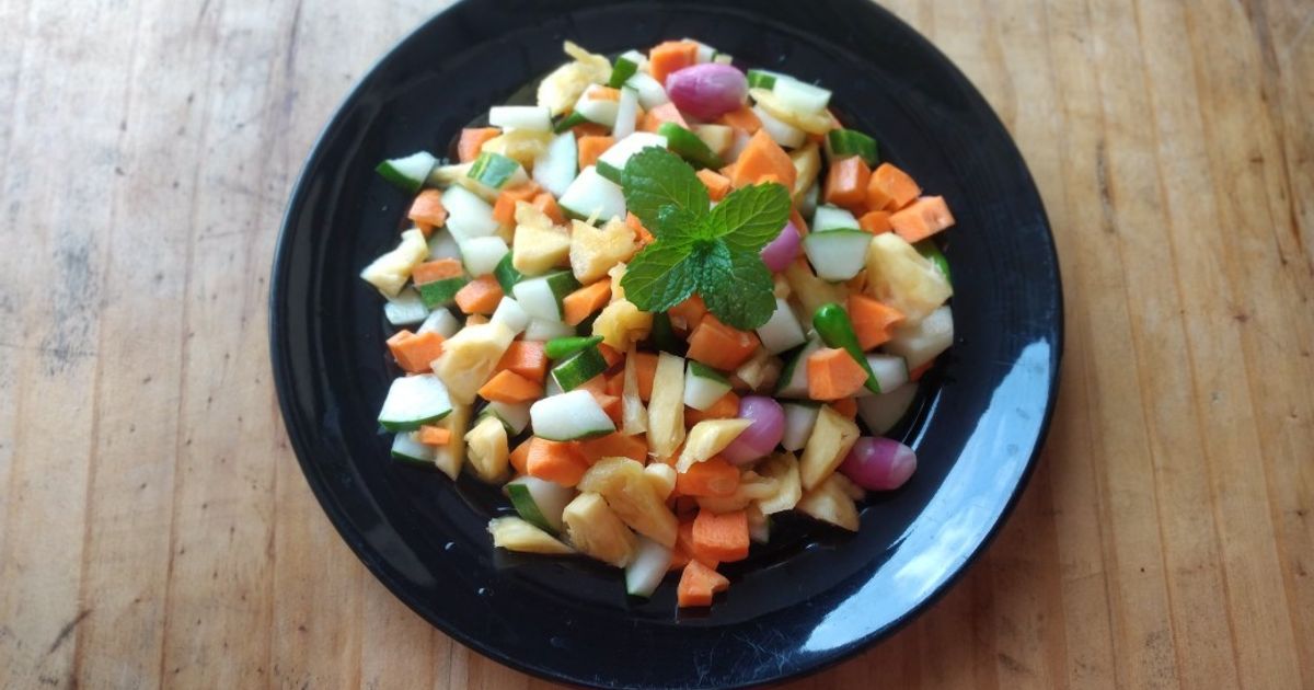 Resep Acar Segar Timun Nanas oleh Ria Mamanya Tata - Cookpad