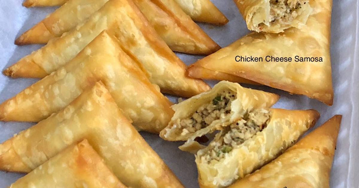 Chicken Cheese Samosa Recipe by Rosalyn_Kitchen - Cookpad