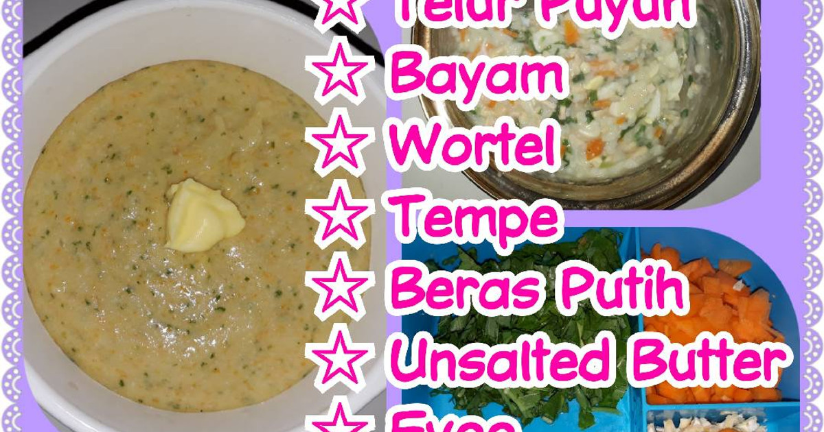 Resep Bubur Tim Saring Telur Puyuh (Mpasi 7+ Bulan) oleh dellys dewi ...
