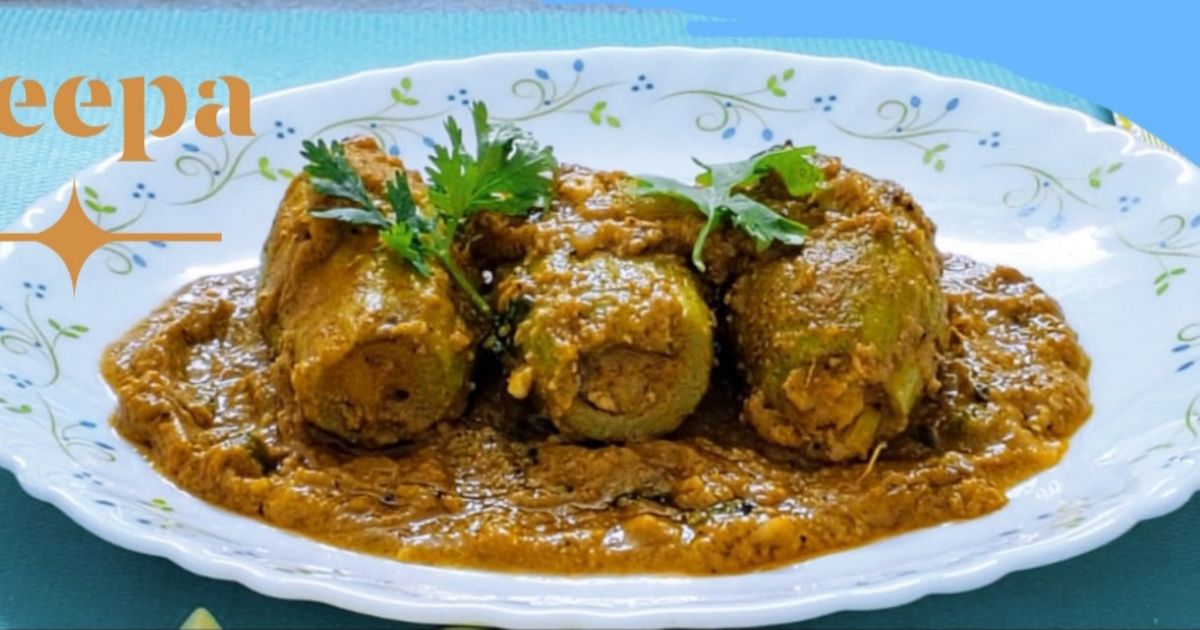 Niramish Potol Er Dolma/ Stuffed Pointed Gourds With Cottage Cheese ...