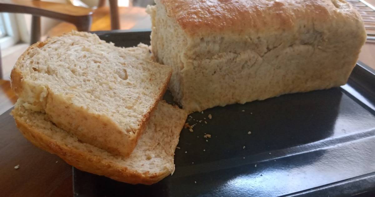 Resep Roti tawar gandum tanpa ulen oleh Riwi Sumanti - Cookpad