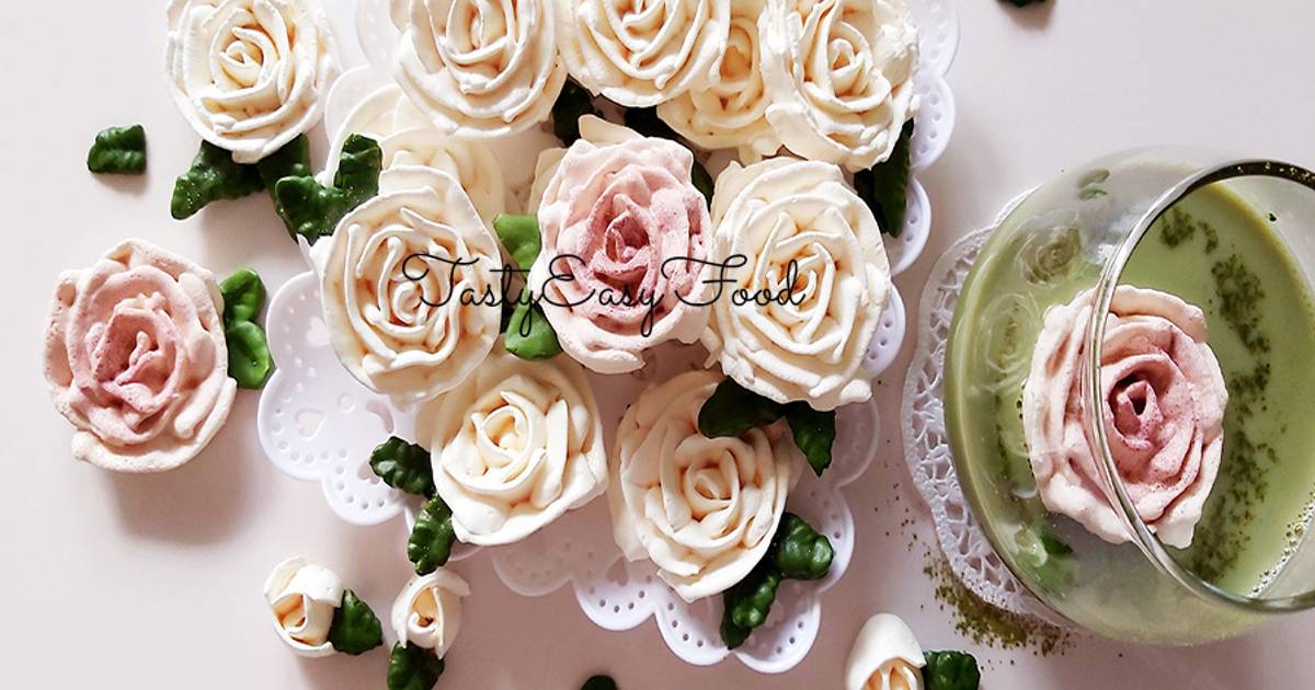 Resep Rahasia Membuat Meringue Cookies Rose | bahan hanya 10ribu oleh 😃 ...
