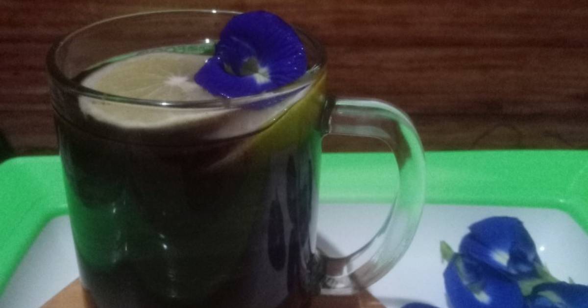 Resep Teh bunga Telang lemon Madu 🍯 Aromatik #Mama Anna23🍯 oleh Dapoer Mama Anna Rohana - Cookpad