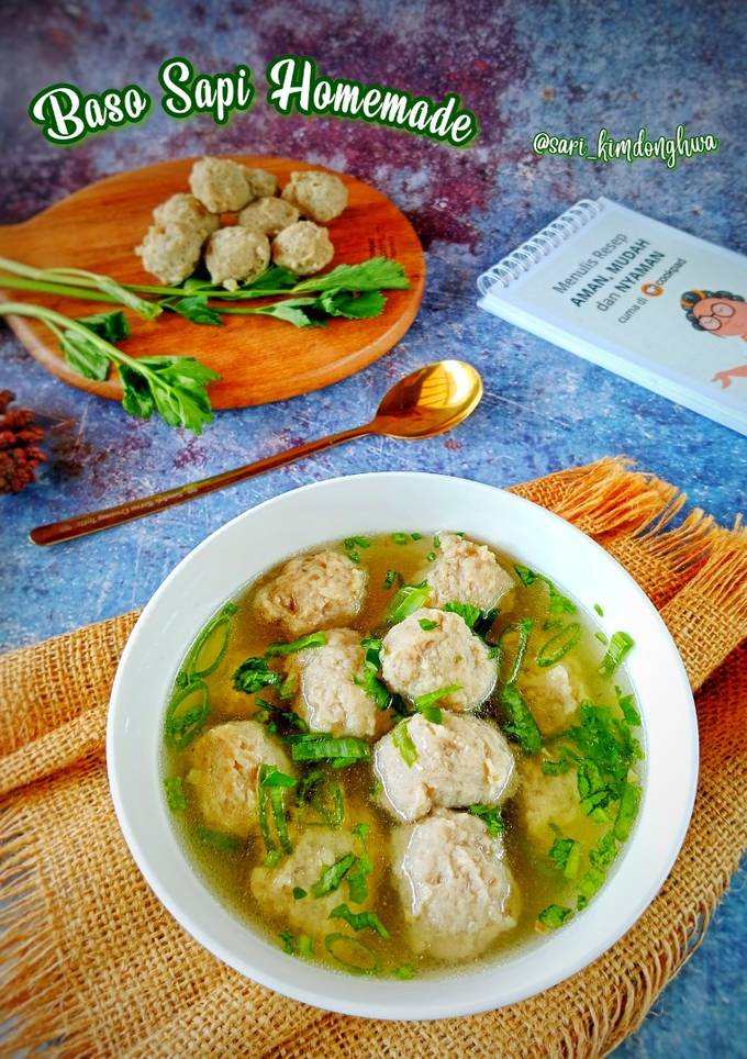 Resep Bakso Sapi Homemade oleh Sari Utami Kimdonghwa - Cookpad