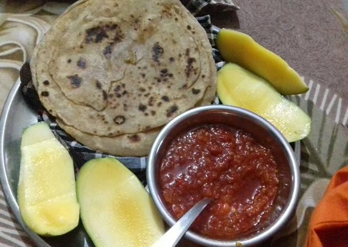 Vrat Wali Roti and chutney Recipe by Bhawna Chopra - Cookpad