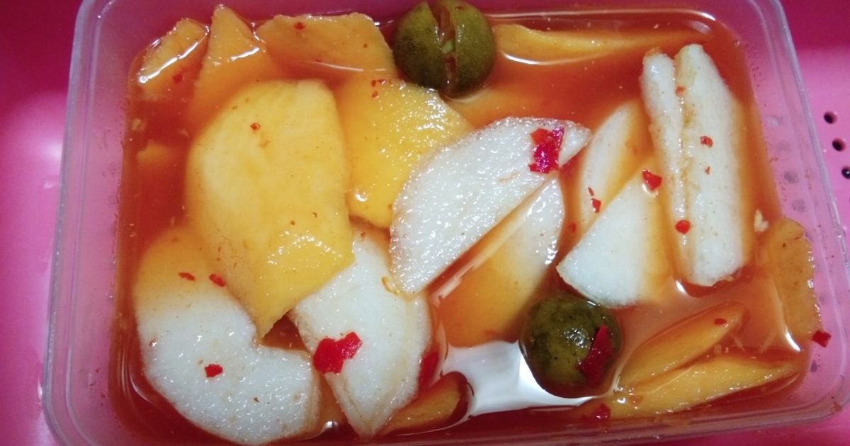 Resep Asinan Mangga Pear Jeruk Nipis Sonkit oleh yendju - Cookpad