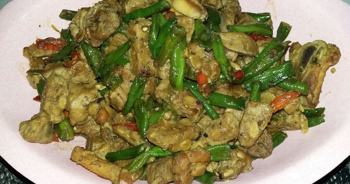 Resep Tumis Kacang Panjang Tempe Ayam oleh Fika Dwiyani Ristiana - Cookpad