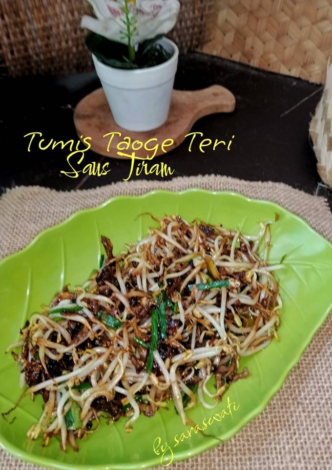Resep Tumis Tauge Teri Saus Tiram oleh DEWI SARASWATI - Cookpad