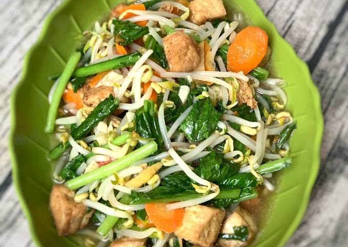 Resep Cah Toge Wortel Sawi Ijo oleh Wiwiek H Ginting - Cookpad