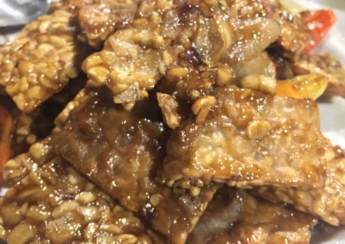 Resep Tempe pedas manis kriuuukkk oleh kristin - Cookpad
