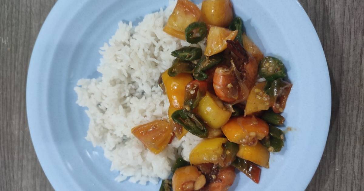 Resep Udang Cabe Tomat oleh Edbars_Kitchen - Cookpad