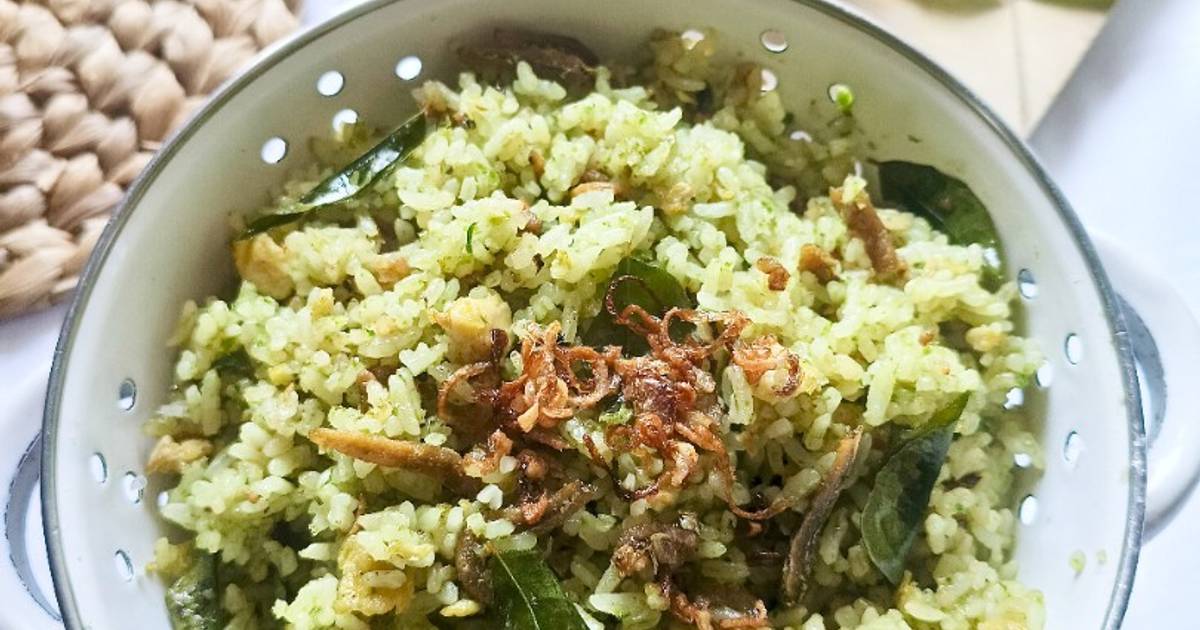 Resep Nasi Ijo Daun Kari oleh Agnes エミリア 💕 - Cookpad