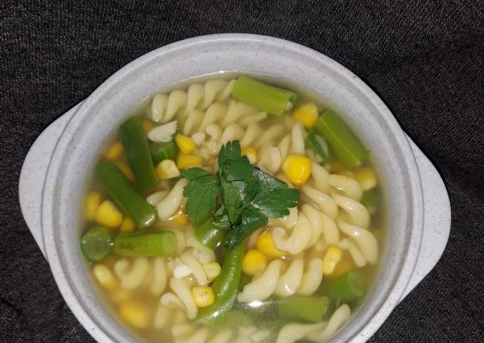 Resep Sup Makaroni Ulir oleh Biru Pramestika - Cookpad