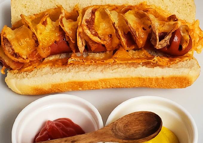 Hot dog potato crisps! Simple, fast and delicious! Recipe by Carlota ...