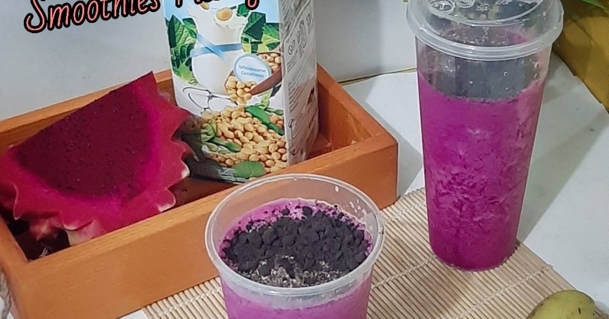 75 resep smoothies buah naga mix pisang enak dan mudah - Cookpad