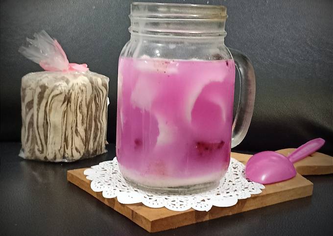Resep Es degan + buah naga oleh Ibu Tina - Cookpad