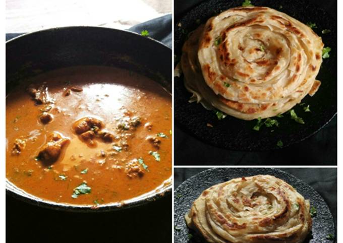 Parotta and Chicken Salna Recipe by Annies Minu - Cookpad