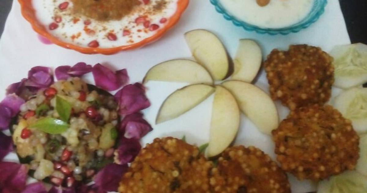 Vrat thali Recipe by Sangeeta - Cookpad