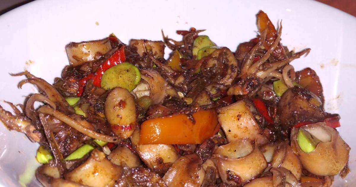 Resep Cumi Pete Lada Hitam oleh Anna Amanna - Cookpad