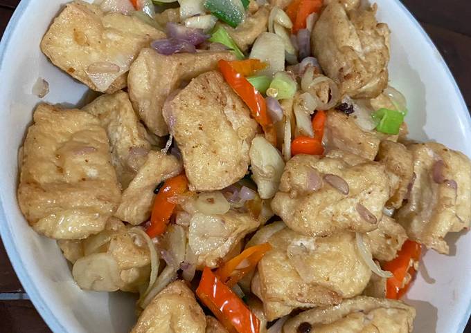 Resep Tahu masak garam oleh galcit kit- chen - Cookpad