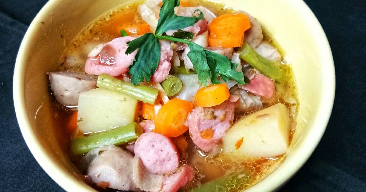 Resep Sop Baso Sosis oleh Susi Agusriani - Cookpad