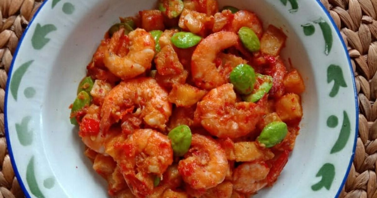 Resep Sambal Udang Kentang Pete Super Pedes oleh dapur Airin - Cookpad
