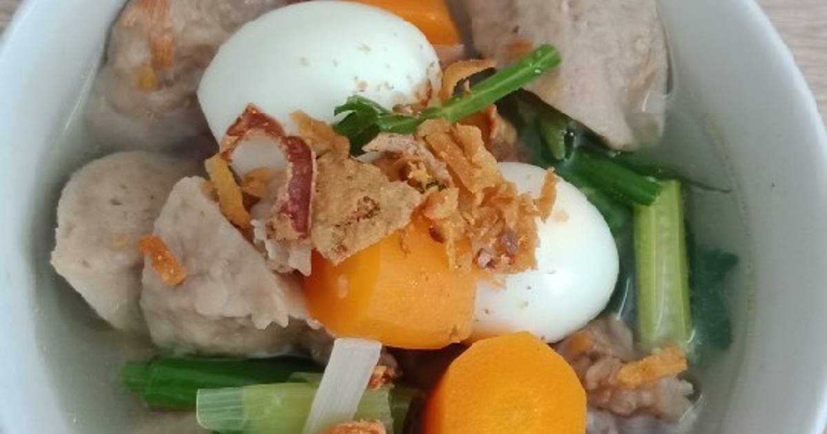 36 resep sayur sop bakso komplit enak dan mudah - Cookpad