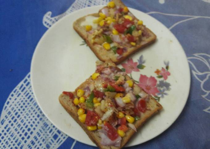 Corn Cheese Toast Recipe by Geeta Khurana - Cookpad