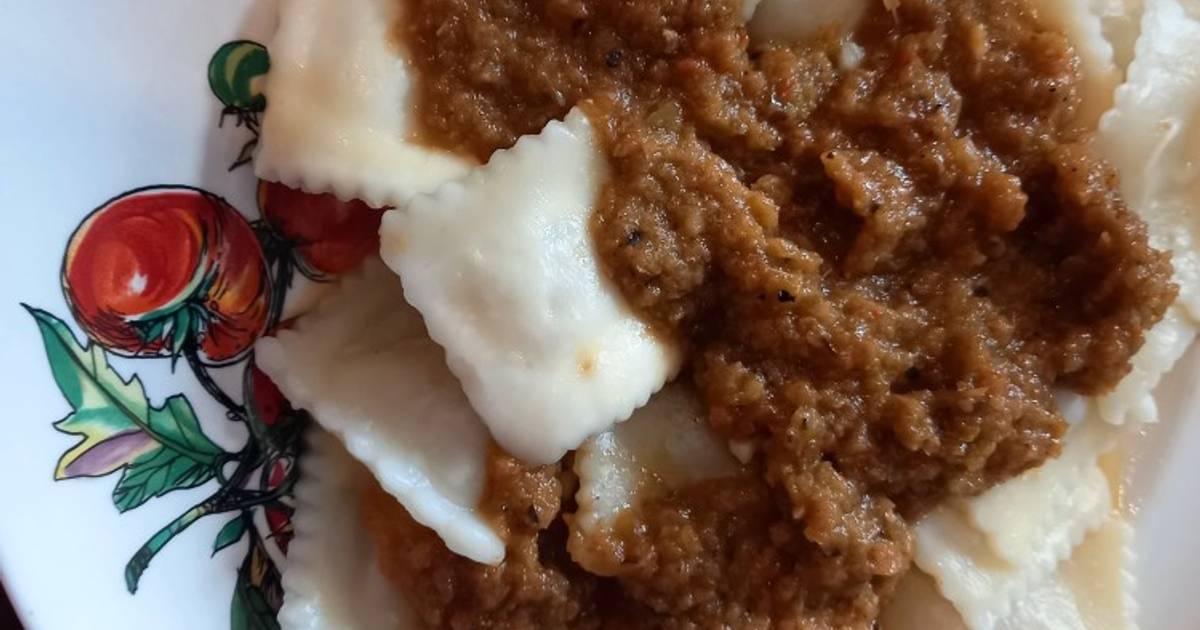 Ravioles con salsa de morrón verde Receta de Mariela Gauna 🇦🇷 - Cookpad