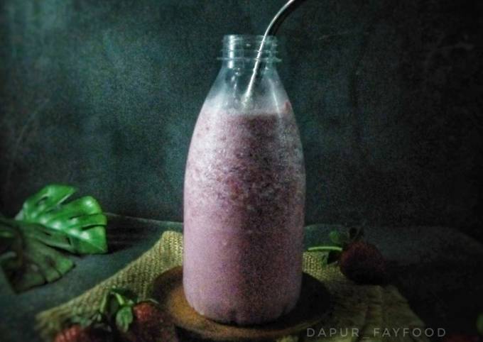 Resep Jus Strawberry Susu oleh Dapur_Fayfood EvaYulian - Cookpad