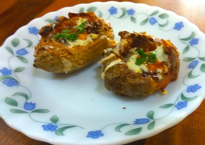 Baked Jacket Potato Recipe by renu jain - Cookpad